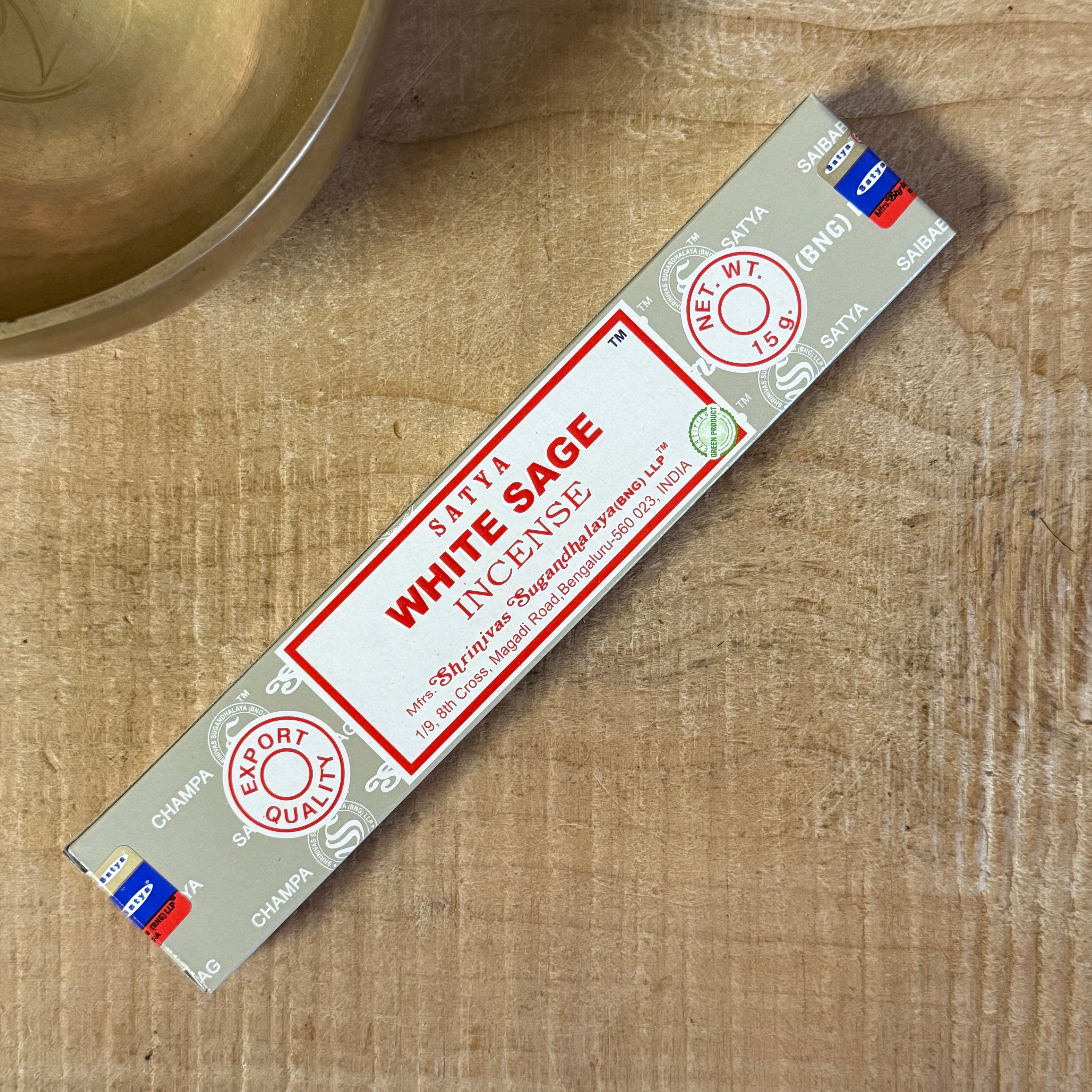 Satya White Sage Incense – Purify the Mind and Sacred Space – The ...