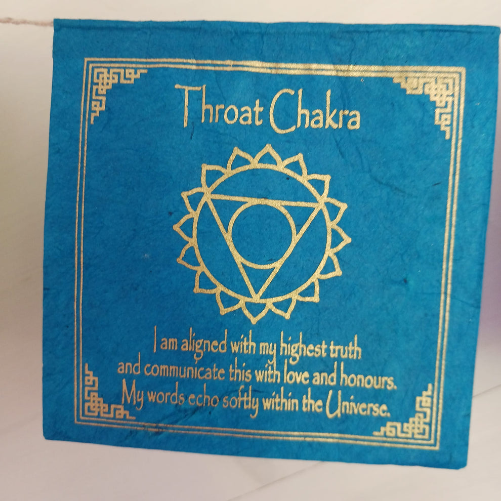 Seven Chakra Energy Lokta Paper Prayer Flags | Chakra flags – The ...