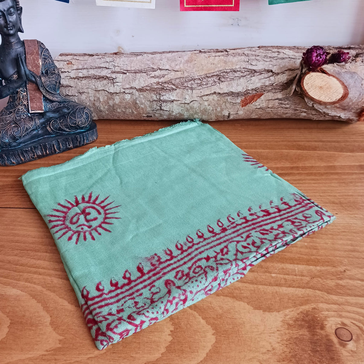 Buddhist Prayer Shawls OM Namha Shivaya | Prayer scarfs from Nepal ...